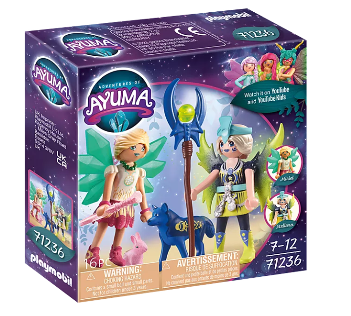 PLAYMOBIL Ayuma Crystal- und Moon Fairy mit Seelentieren 71236 ...